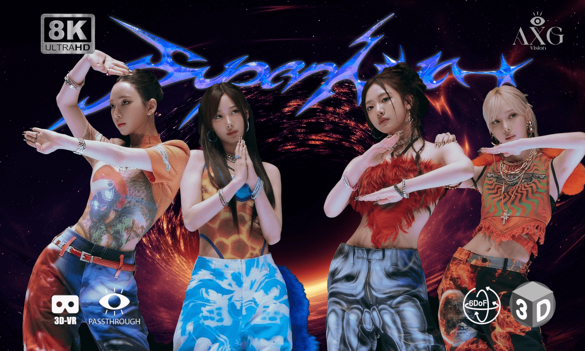 [8K 3DMR] Aespa Supernova dance AR Passthrough for Quest MR