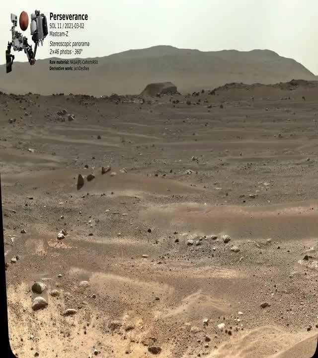 Mars_ 360° panorama in 3D [panning 16_9 version] | DeoVR