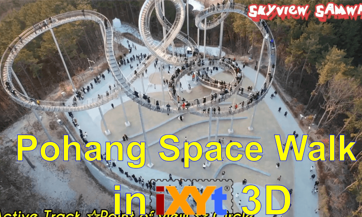 Pohang Space Walk, North Gyeongsang, South Korea in iXYt 3D video for VR