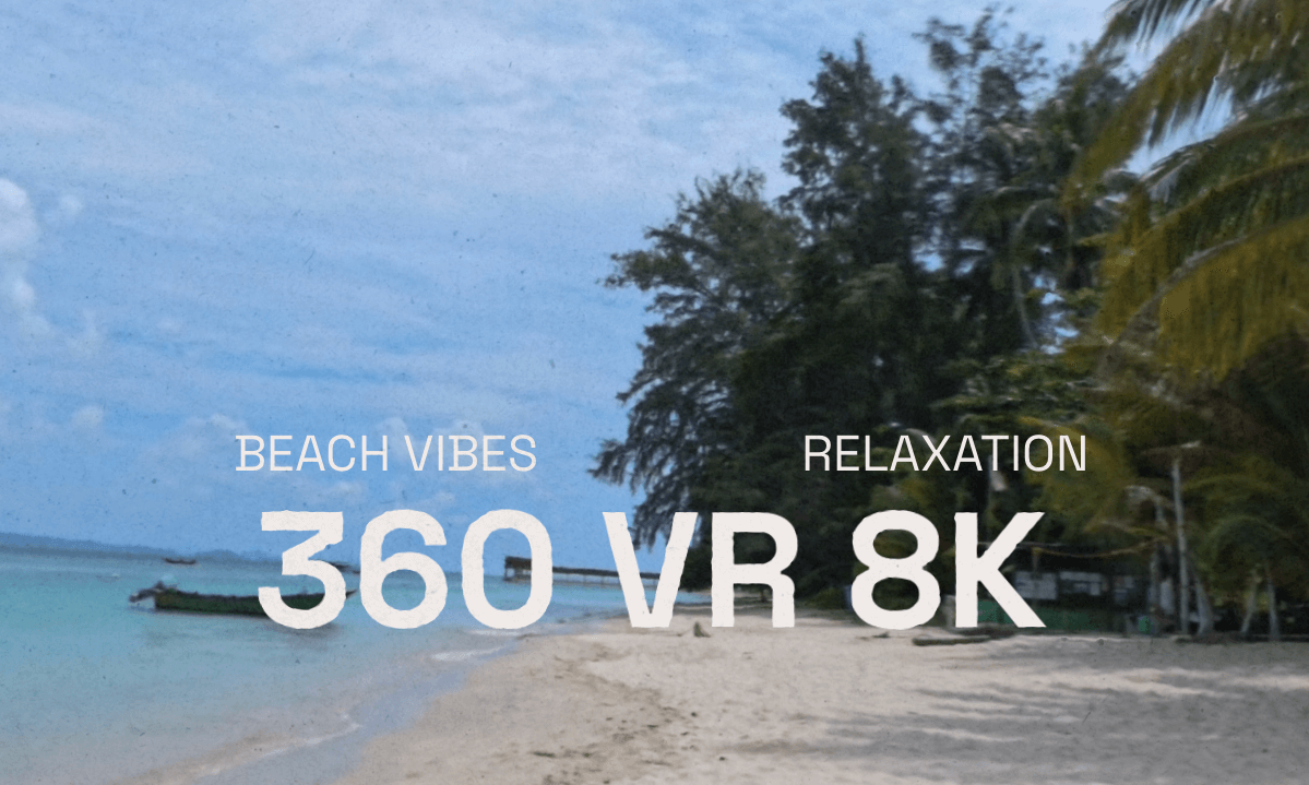 Ultimate Relaxation: 8K 360° VR Beach Video with Calming Ocean Waves Sounds