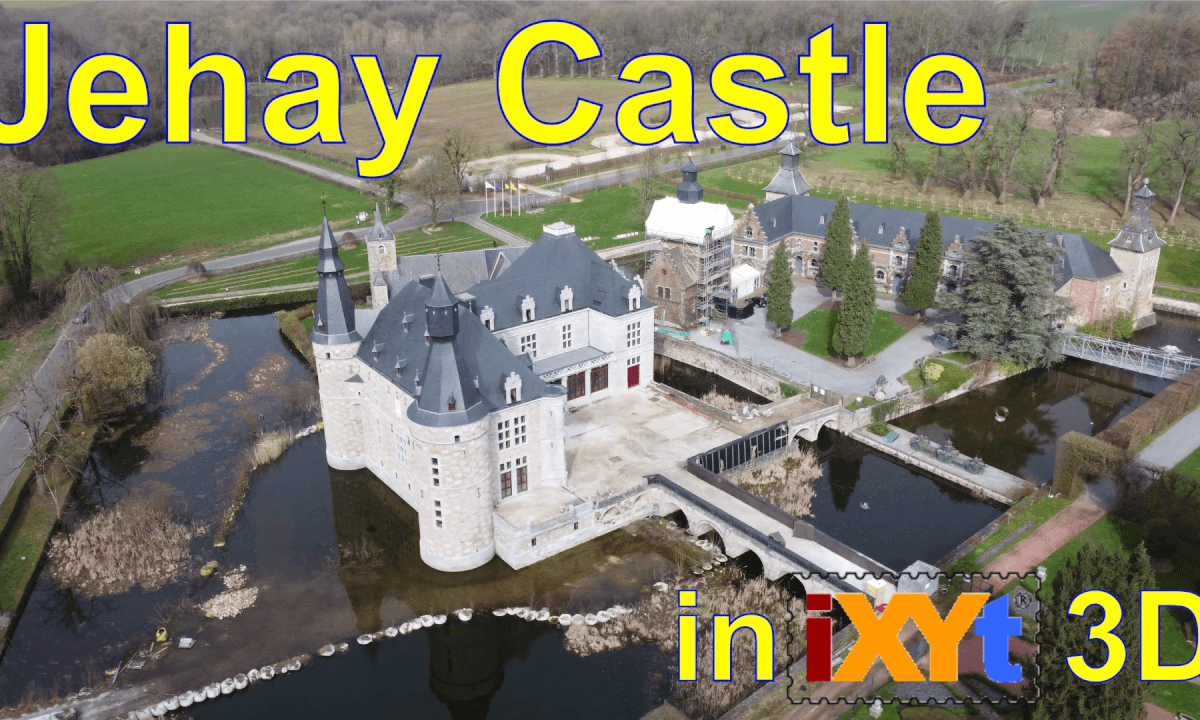 Jehay or Jehay-Bodegnée Castle, Liège, Wallonia, Belgium in iXYt 3D ...