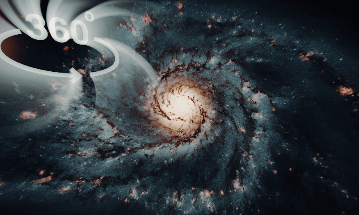 Journey to the Core of the Whirlpool Galaxy | DeoVR