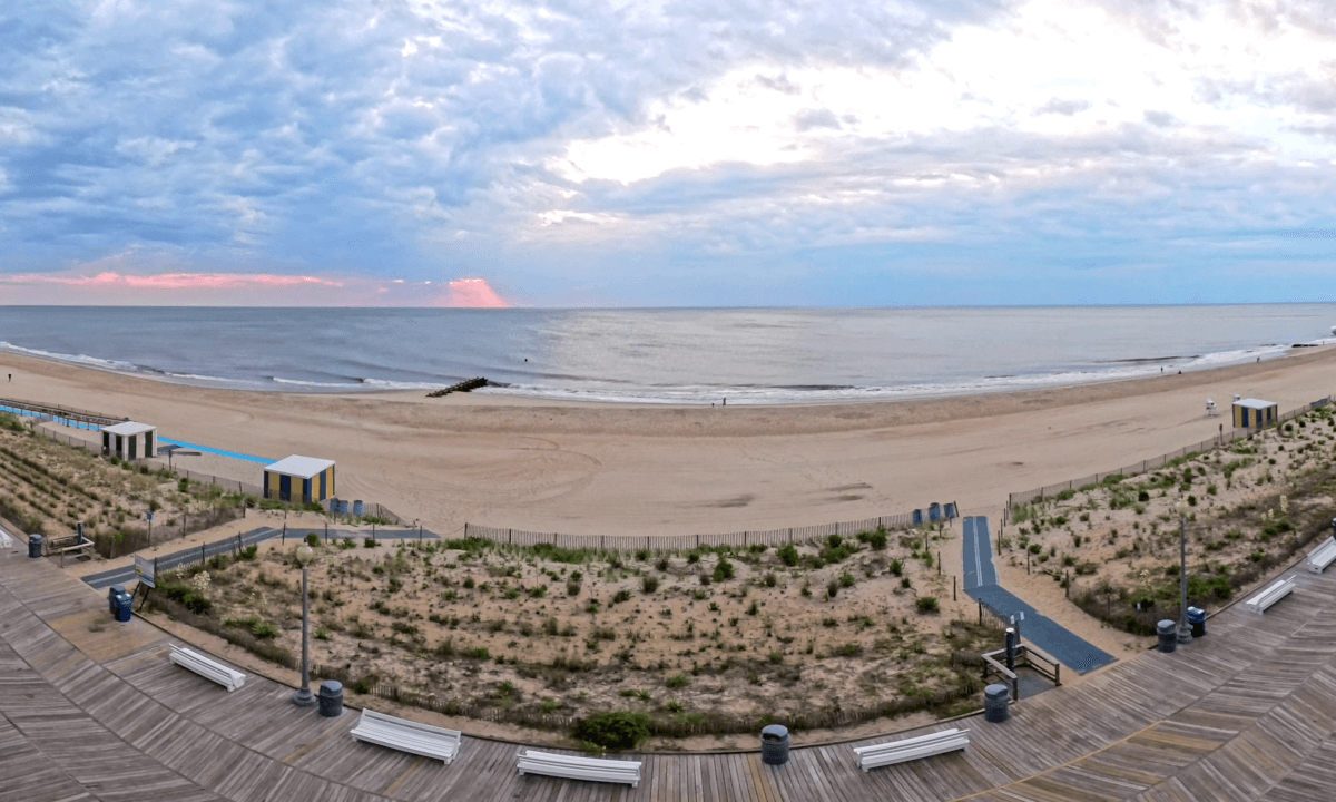 Rehoboth Beach Delaware Boardwalk at Sunrise June 2024 8K 360VR