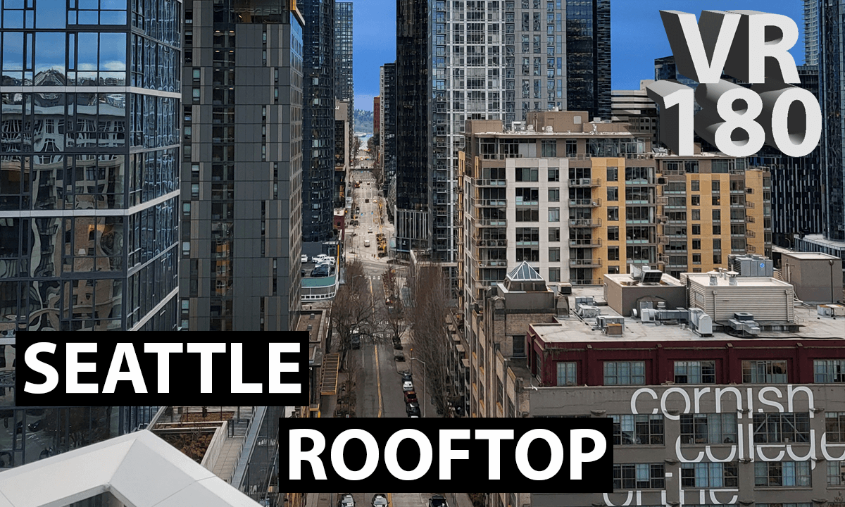 Downtown Seattle Streets in 8K VR180 | DeoVR