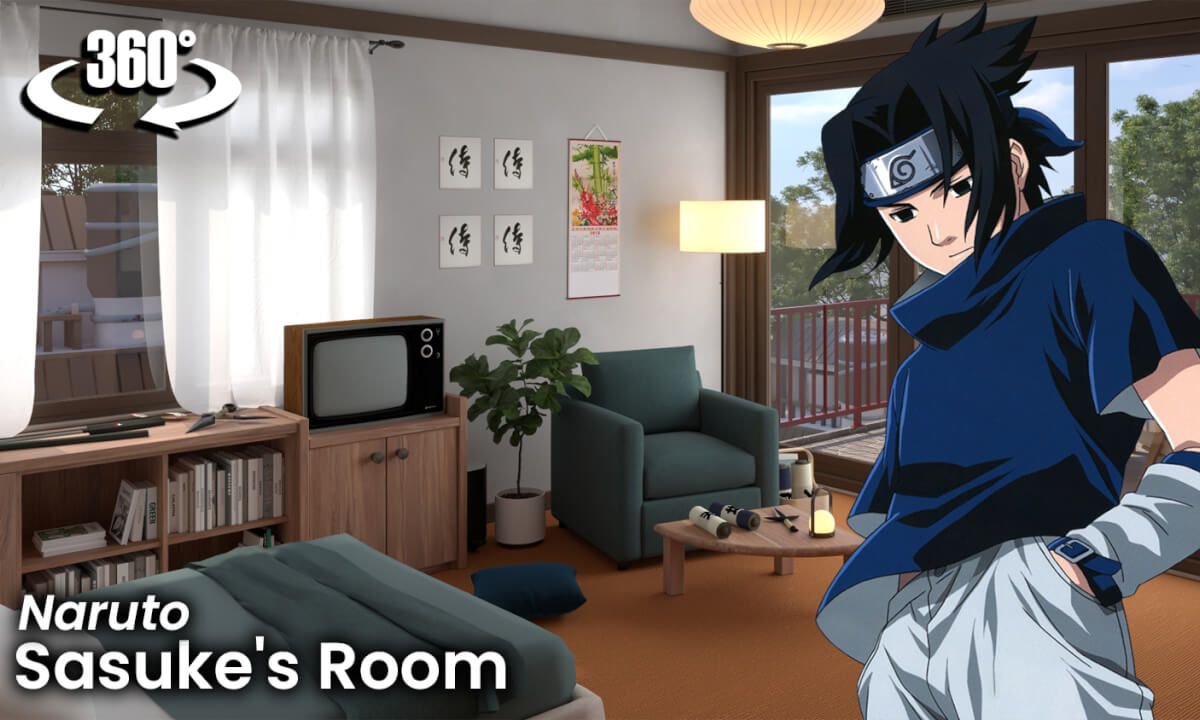 Naruto - Uchiha Sasuke Room VR 360 | DeoVR