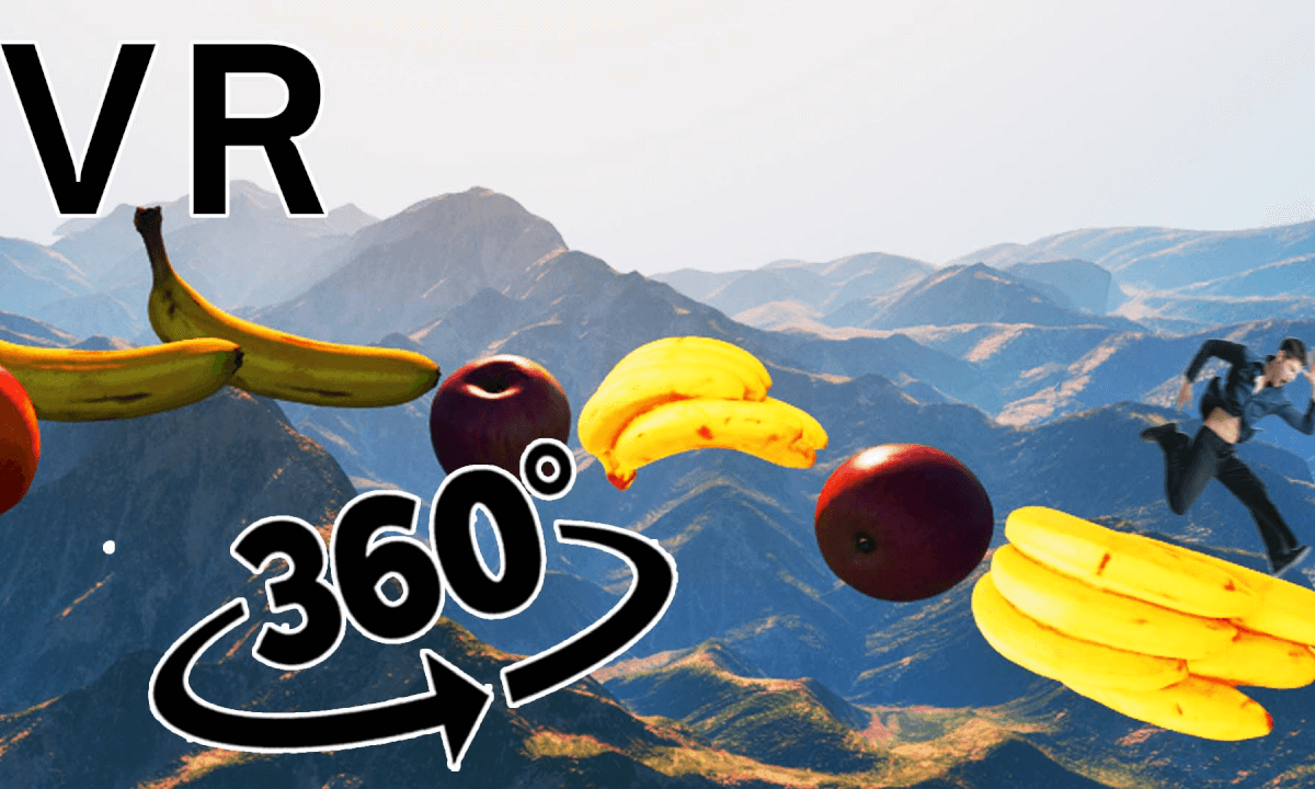 VR 360 Video: Fruit Runner in the Sky - Virtual Reality Adventure | 4K RTX!