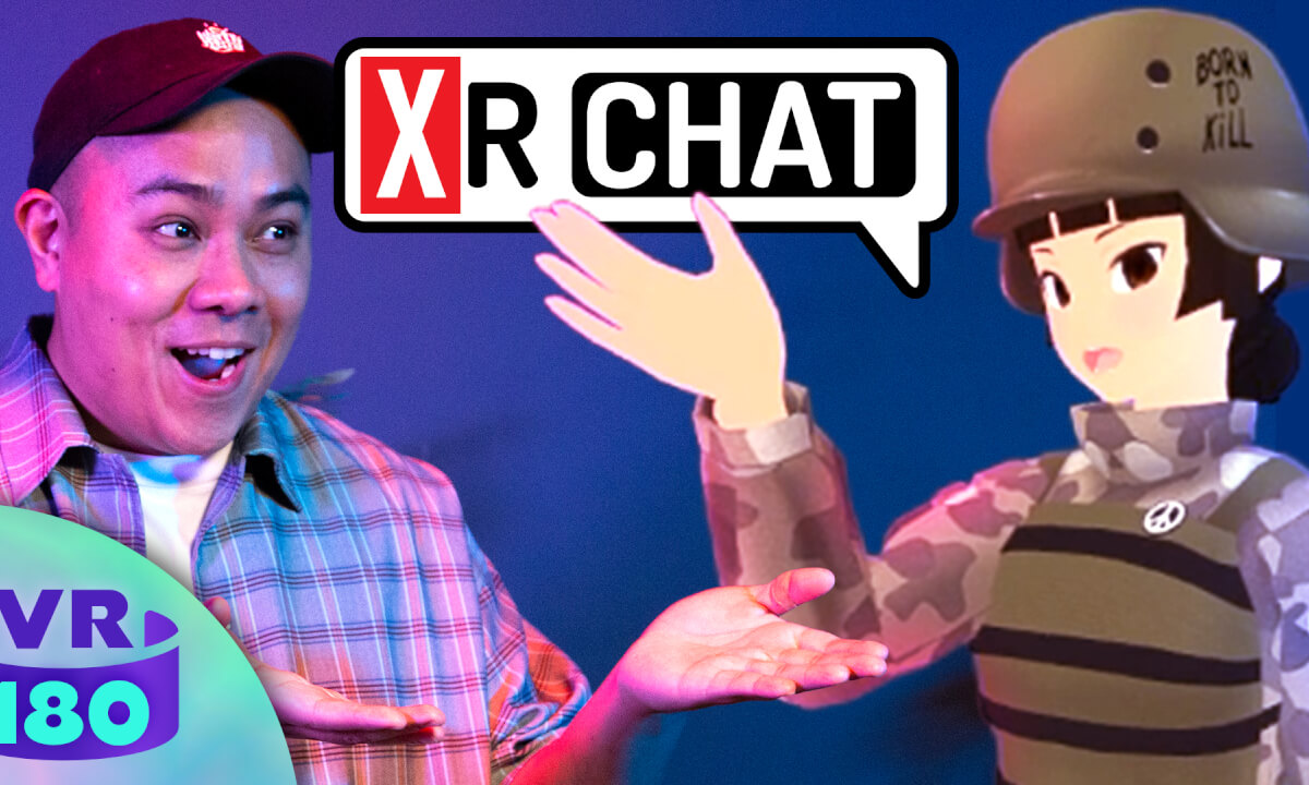 Hanging with a VR avatar IRL (MIXED REALITY CHAT) | DeoVR