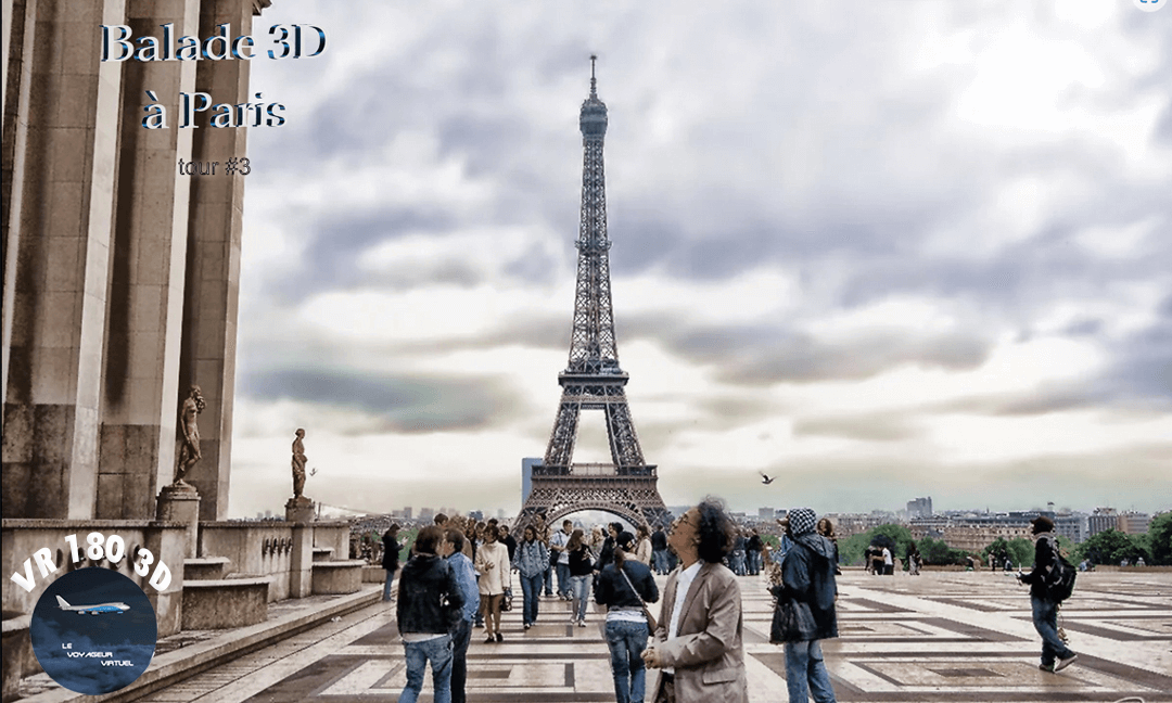 VR 180 3D slideshow - Paris tour #4 | DeoVR