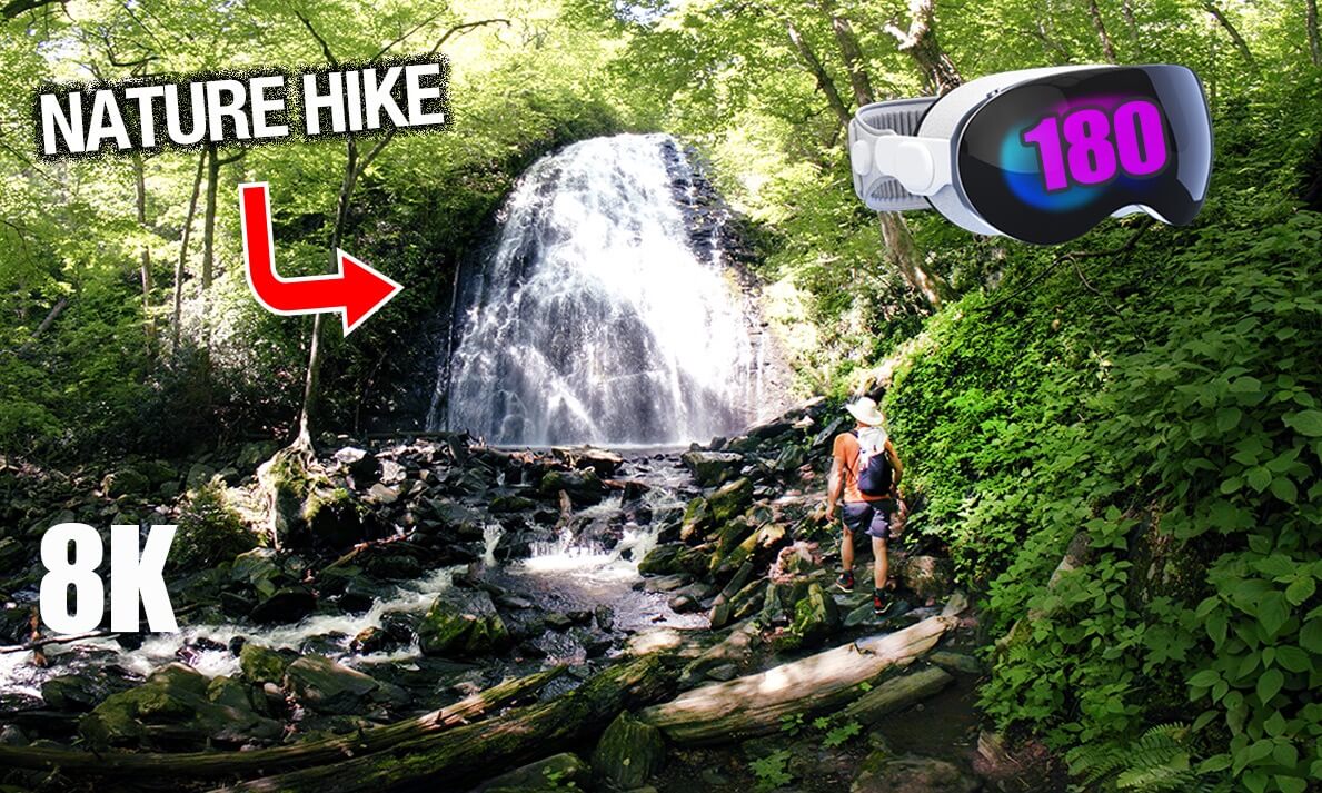Waterfall Hike: Blue Ridge Mountains NC - 8K 3D 180 | DeoVR