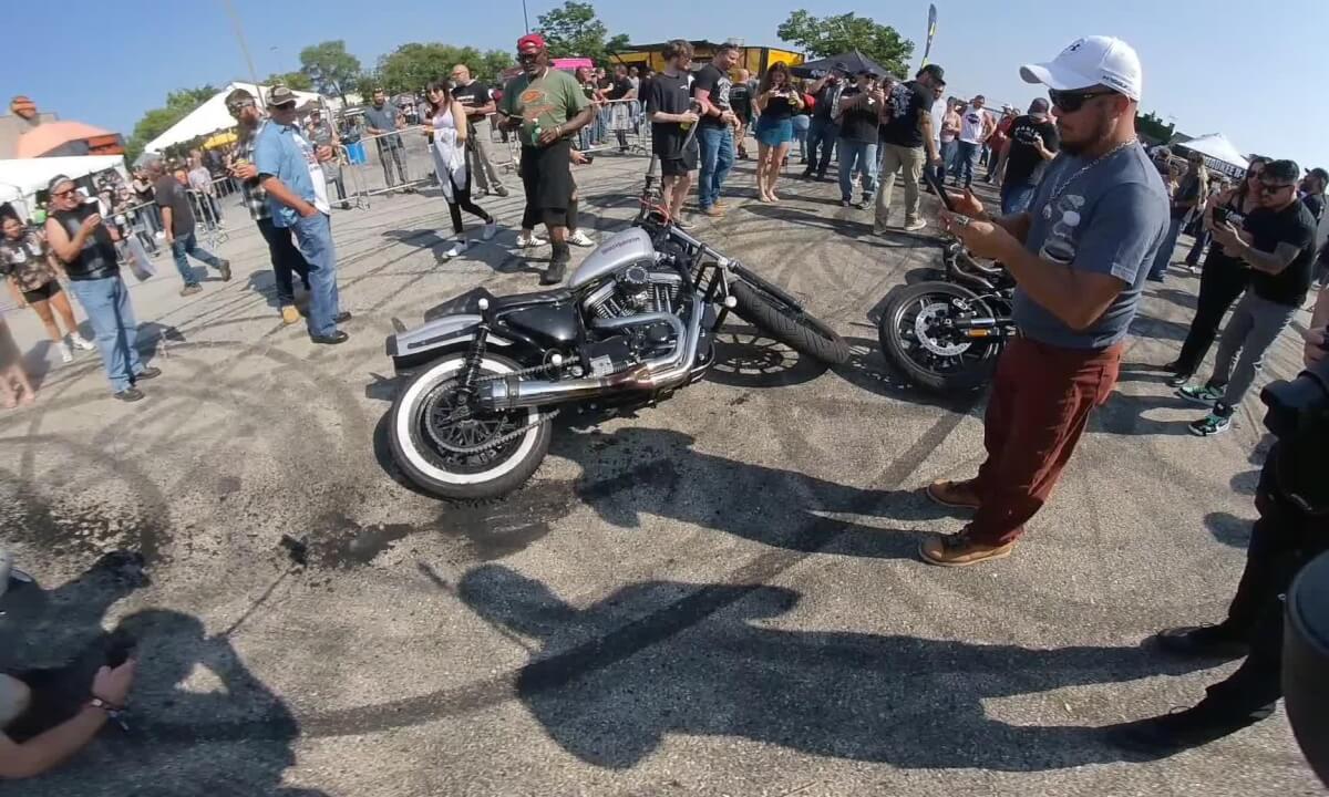 Milwaukee Harley Home coming 2024 VR 3D Motor Cycle Stunt Show VID ...