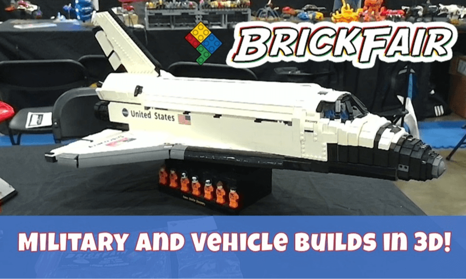 Military and Vehicle Builds at Virginia BrickFair Lego Fan Expo 2024 in 3D!