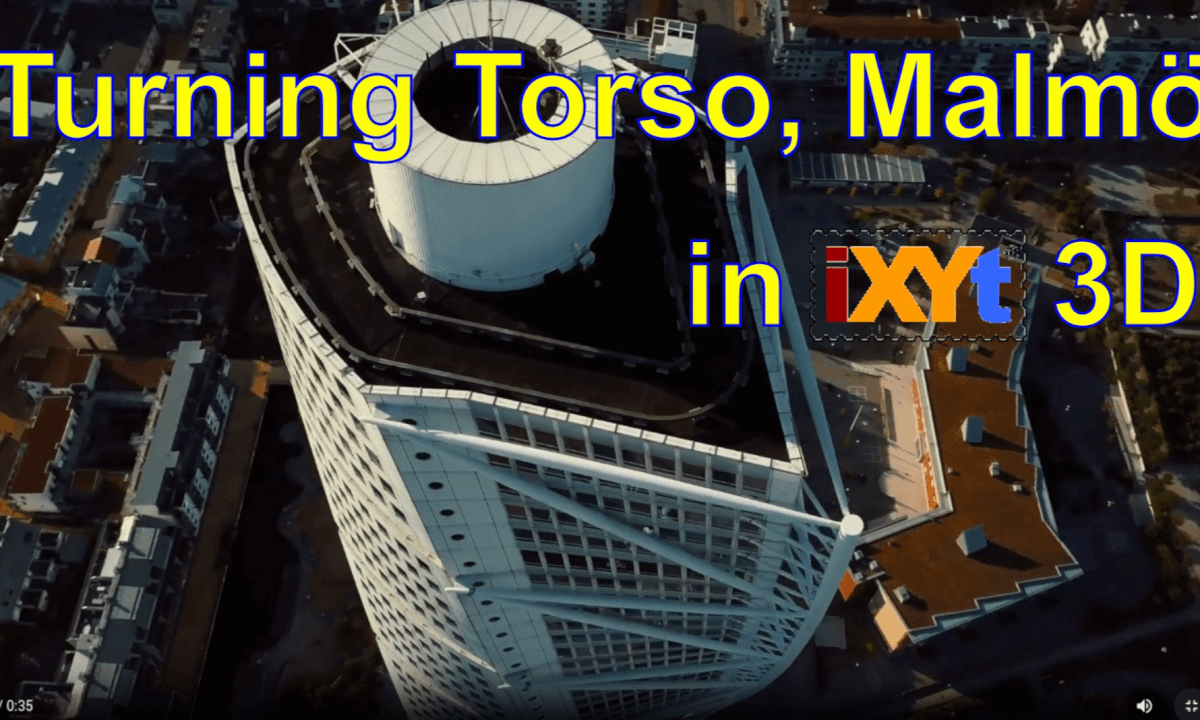 Turning Torso , Malmö, Sweden in iXYt 3D video for VR