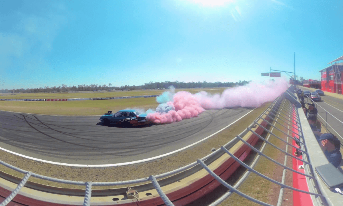 VR180 3D | BURNOUT | Powercruise #96 | Willowbank Raceway, QLD Australia