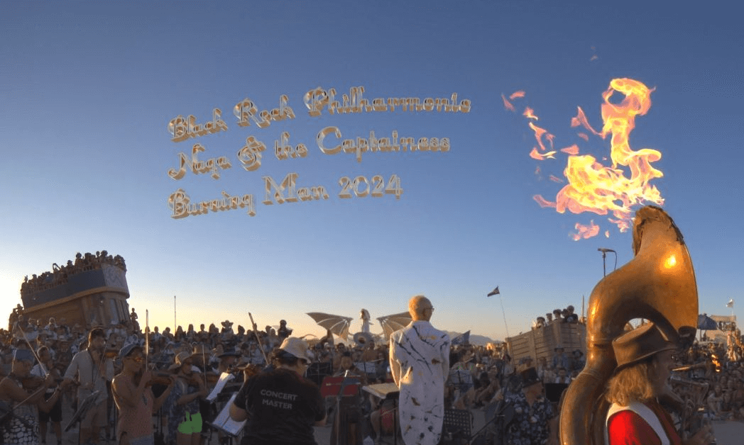 Burning Man Black Rock Philharmonic performs Carmina Burana at Naga ...