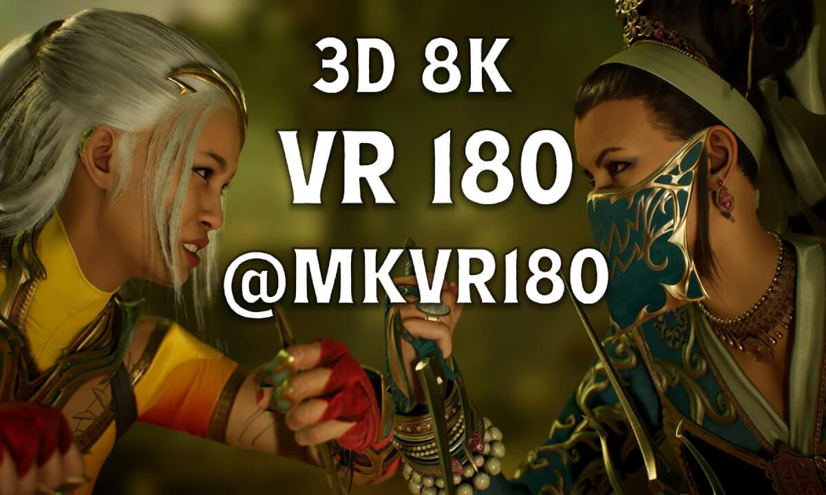 Mortal Kombat VR: Kitana vs Mileena (VR180 8K 3D Battle) | Epic Virtual Fight Scene (MQVR-1A)