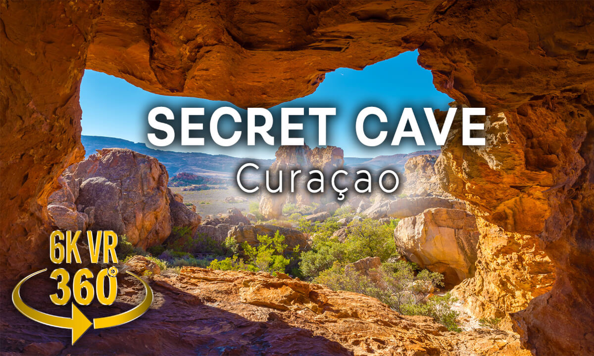 Secret Indian Cave Curacao (with lots of bats!) - 6K 360 VR Video!