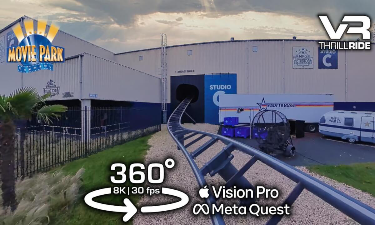 Mind-Blowing 360° 😱 Twister epic VR Roller Coaster: 8K Experience at ...