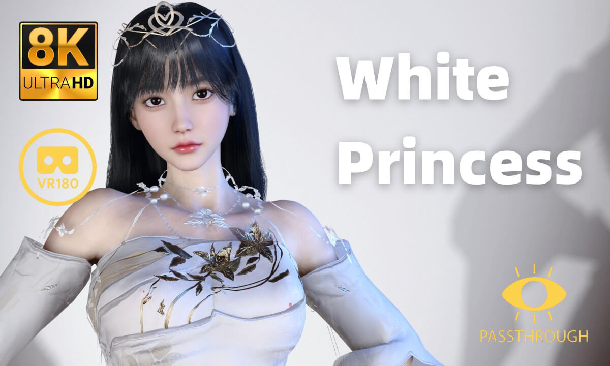 White Princess - 8K 3D 180° VAM MMD Passthrough | DeoVR