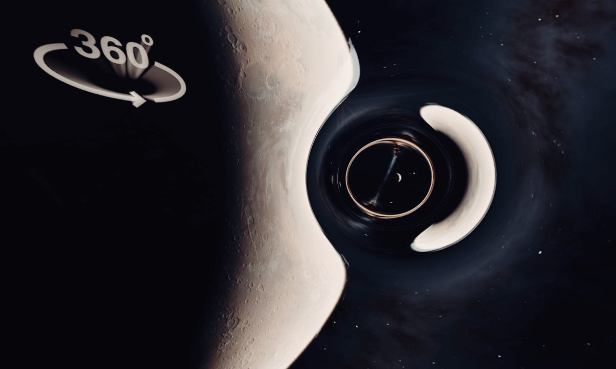 THROUGH a WORMHOLE: 360 VR Simulation - From Mars to Jupiter [4K]