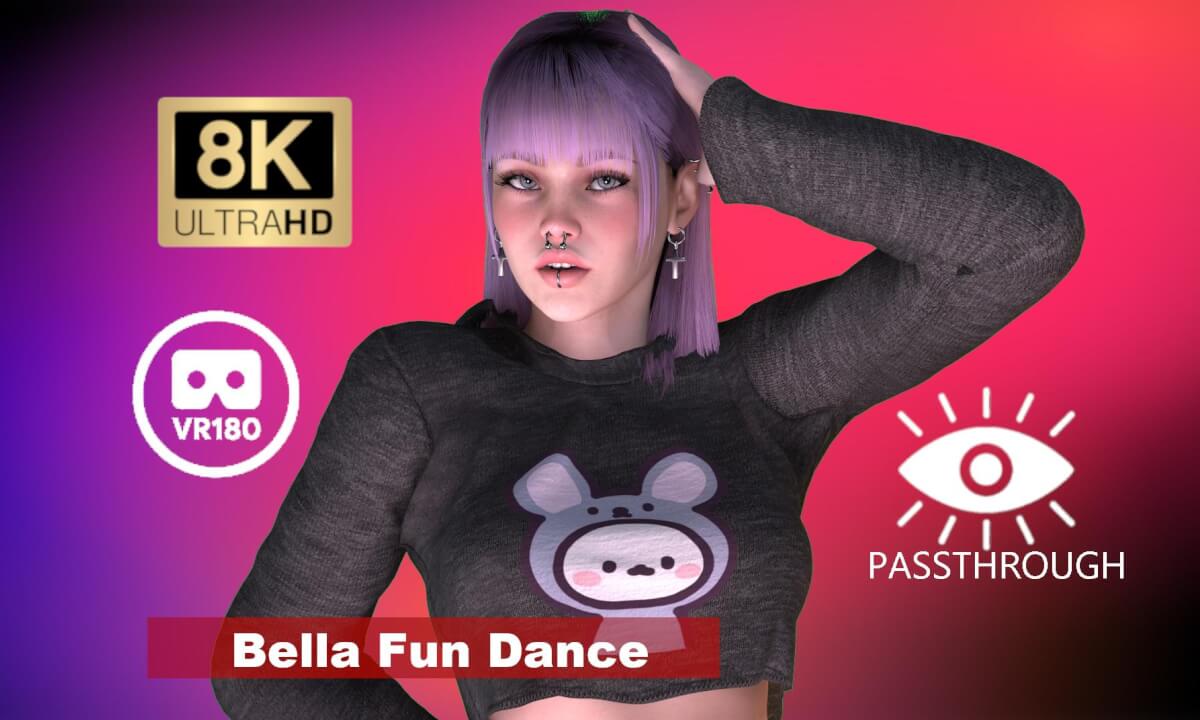 Bella Tomboy Dance - 8K 3D 180° VAM MMD Passthrough | DeoVR