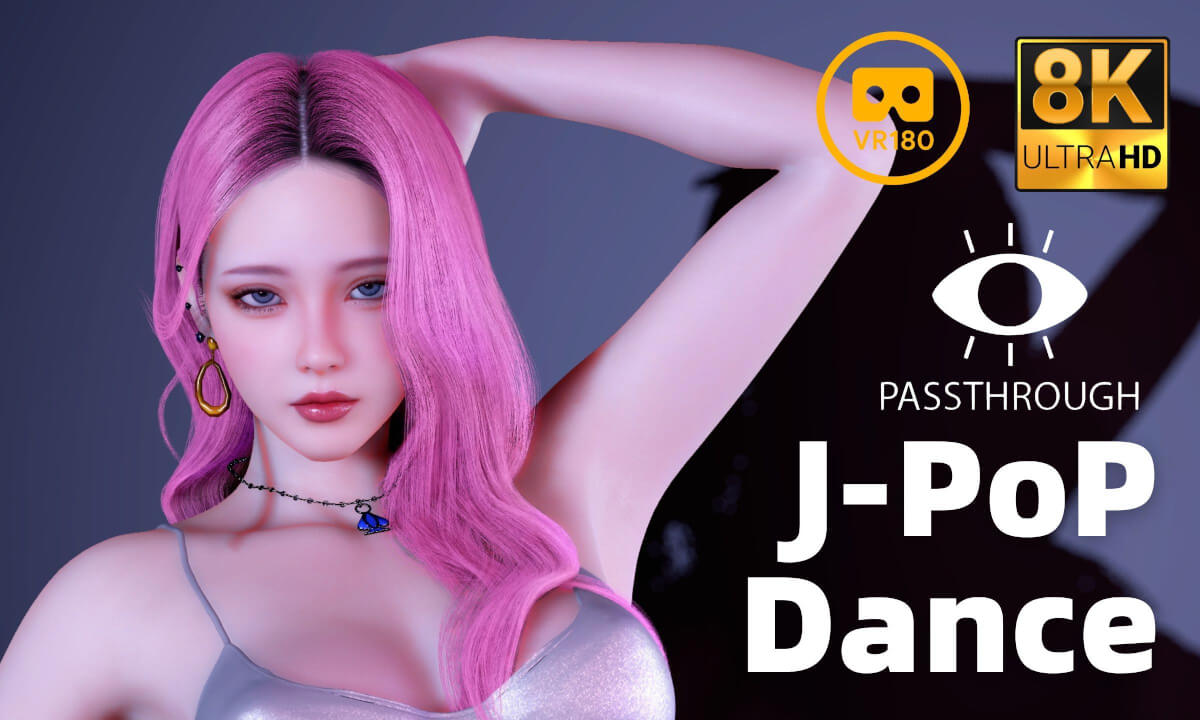 Lovely Redhead Girl J-Pop Dance - 8K VAM MMD Passthrough