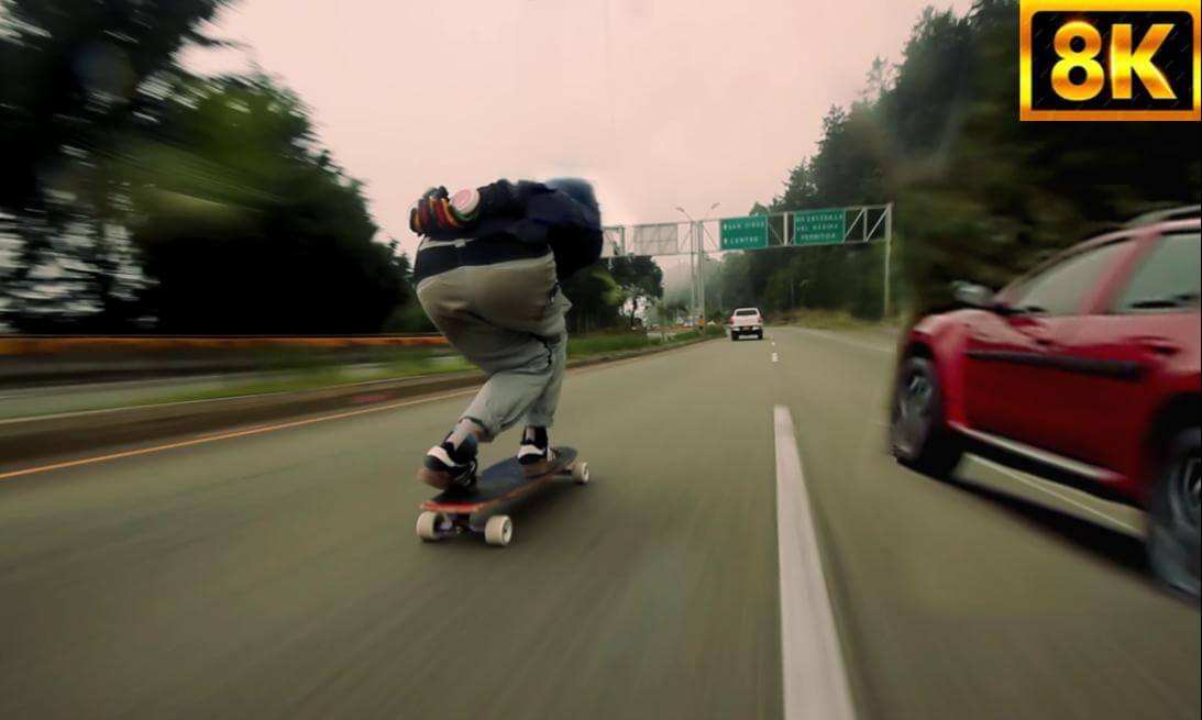 Skater Overtaking Cars - Sequoia - VR Video | DeoVR