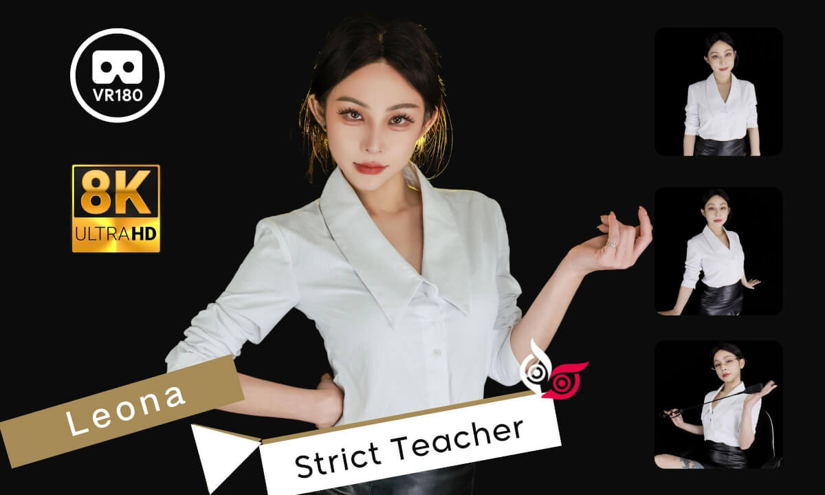 Leona Part 1 Strict Teacher 8K 3D VR180 ASMR | DeoVR