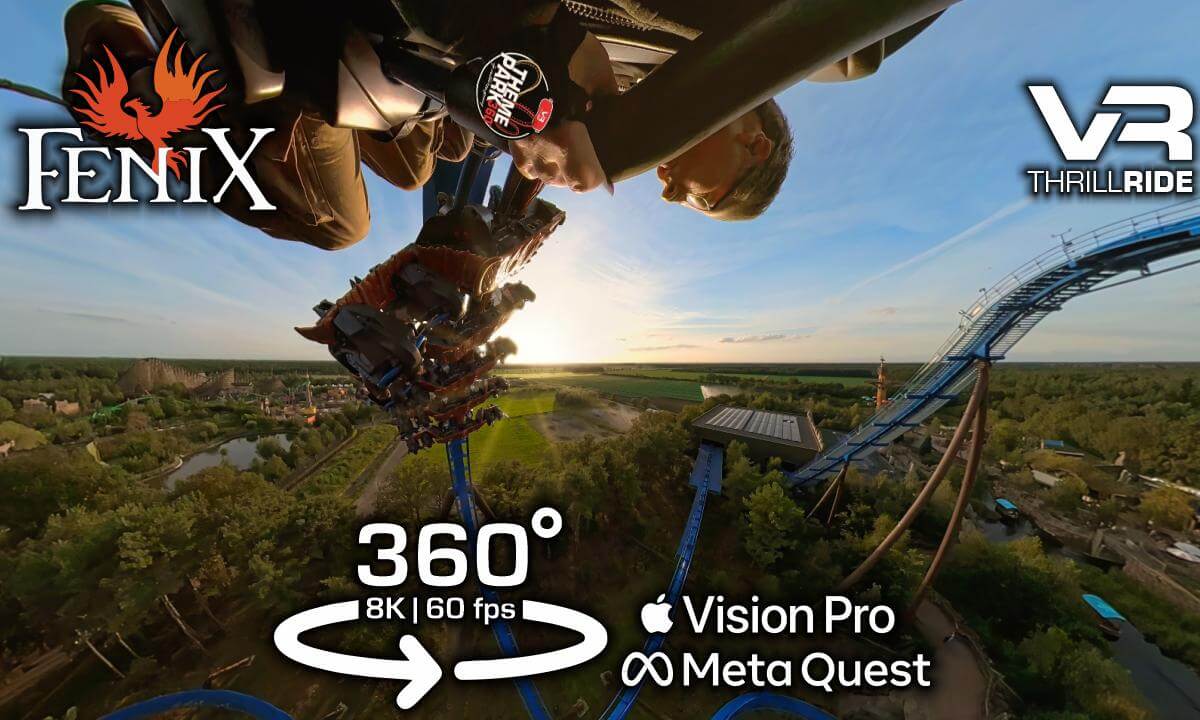 A Magical VR Roller Coaster POV Soaring into Sunset: Fenix 8K 60 fps ...