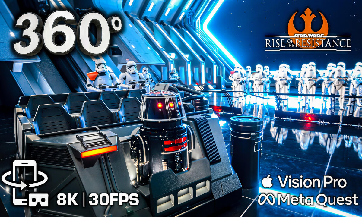 8K 360° Escape the First Order: Rise of the Resistance - Stunning Low-Light
