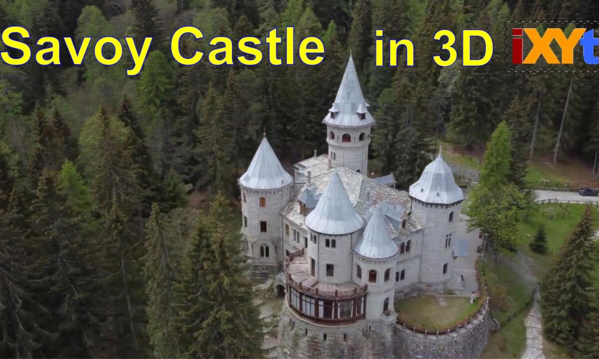 Savoy Castle, Gressoney-Saint-Jean, Italy in 3D-iXYt side-by-side video ...