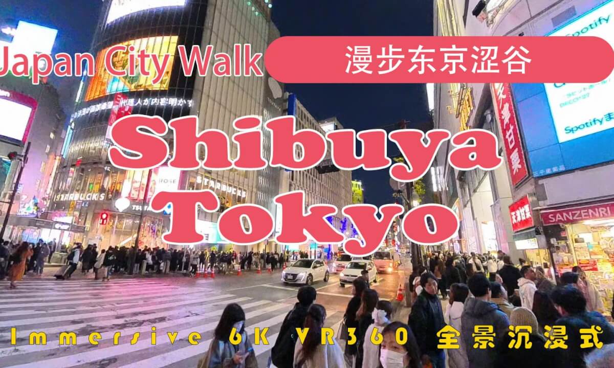 Japan City Walk | Tokyo | 漫步东京涩谷 | Shibuya | DeoVR