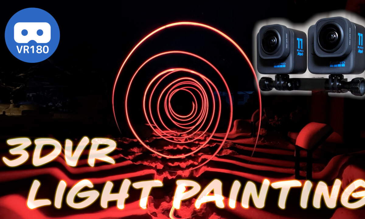 [VR180] 3D VR Light Painting with GoPro HERO11 | DeoVR