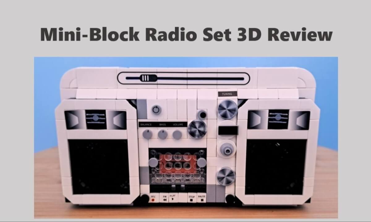 3D Toy Review of Mini-Block Radio Set by Zhegao Blocks