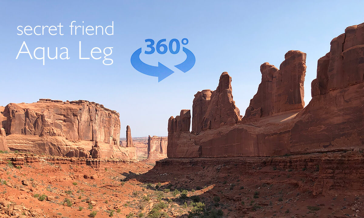 Secret Friend - Aqua Leg - Arches National Park, Utah