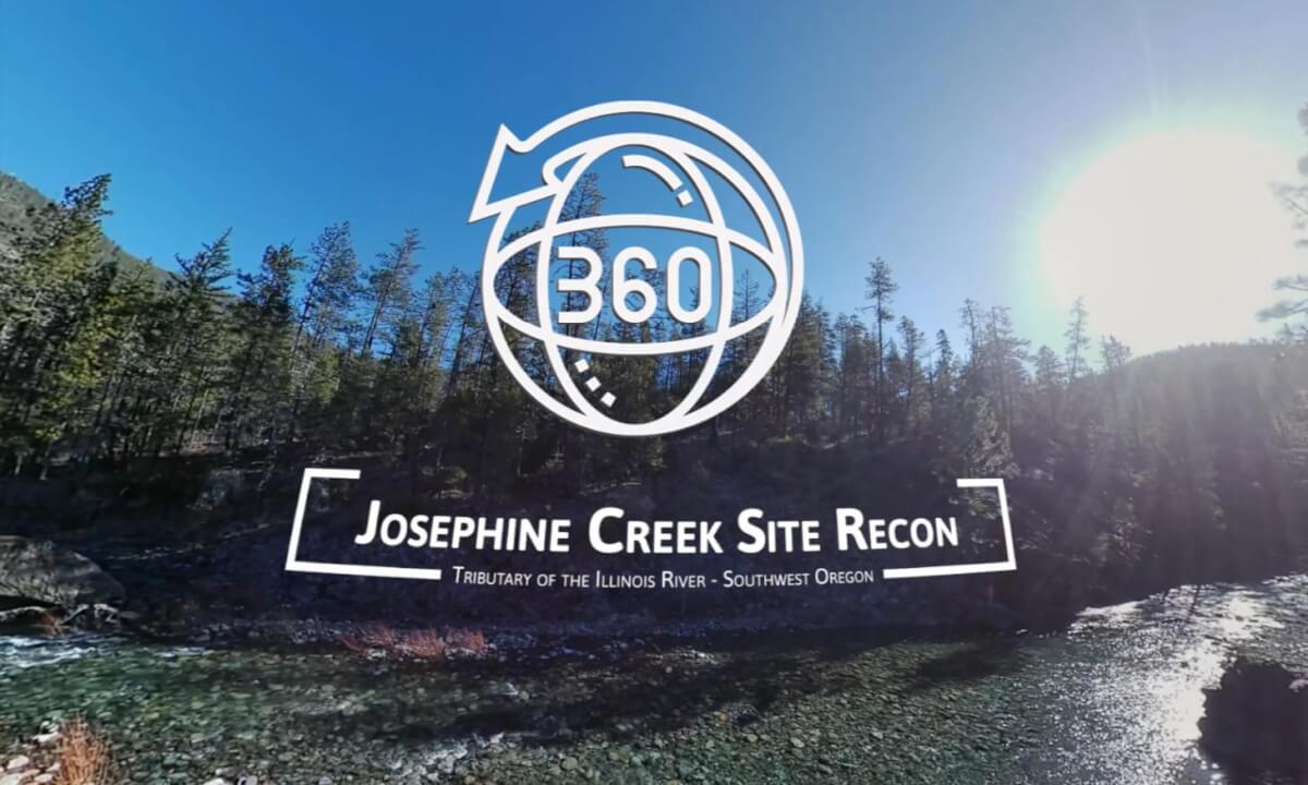 8k 360° Josephine Creek site recon | Exploration of the Illinois River ...