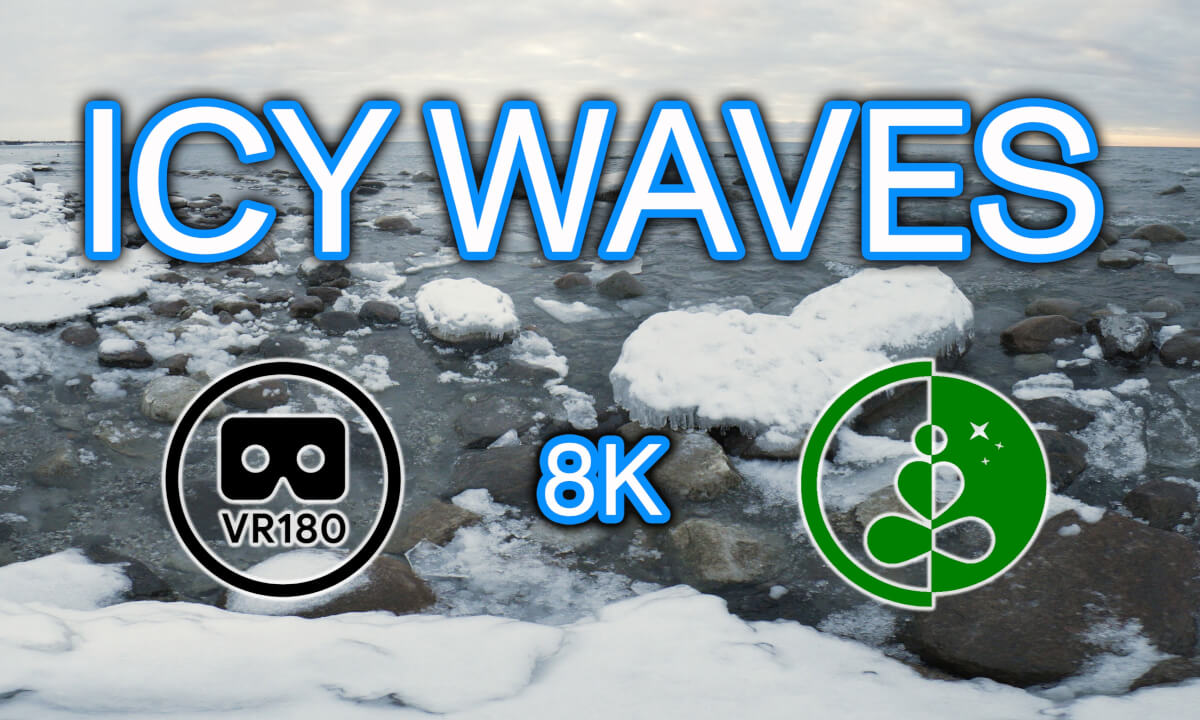 ICY WAVES | VR180 | Nature Experience | DeoVR