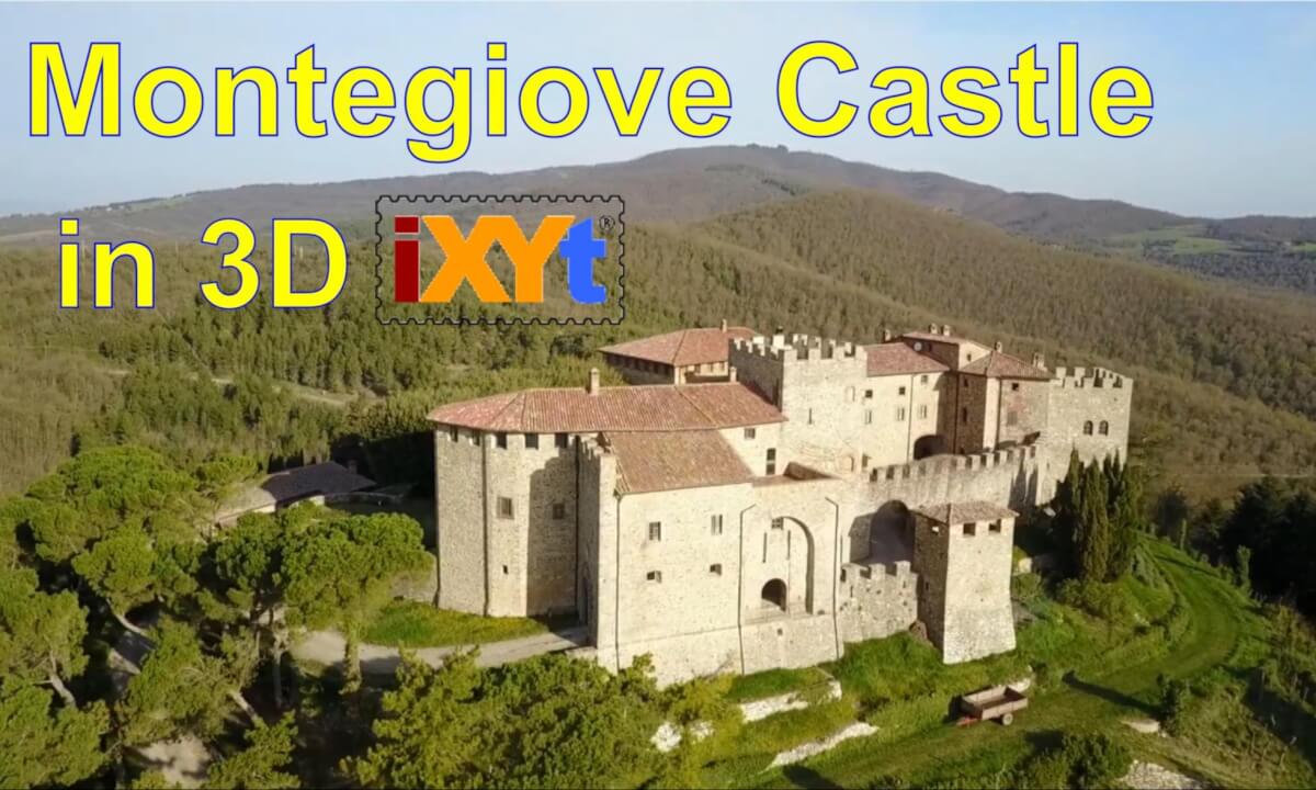 Montegiove Castle, Umbria, Italy in 3D sbs calming relax video