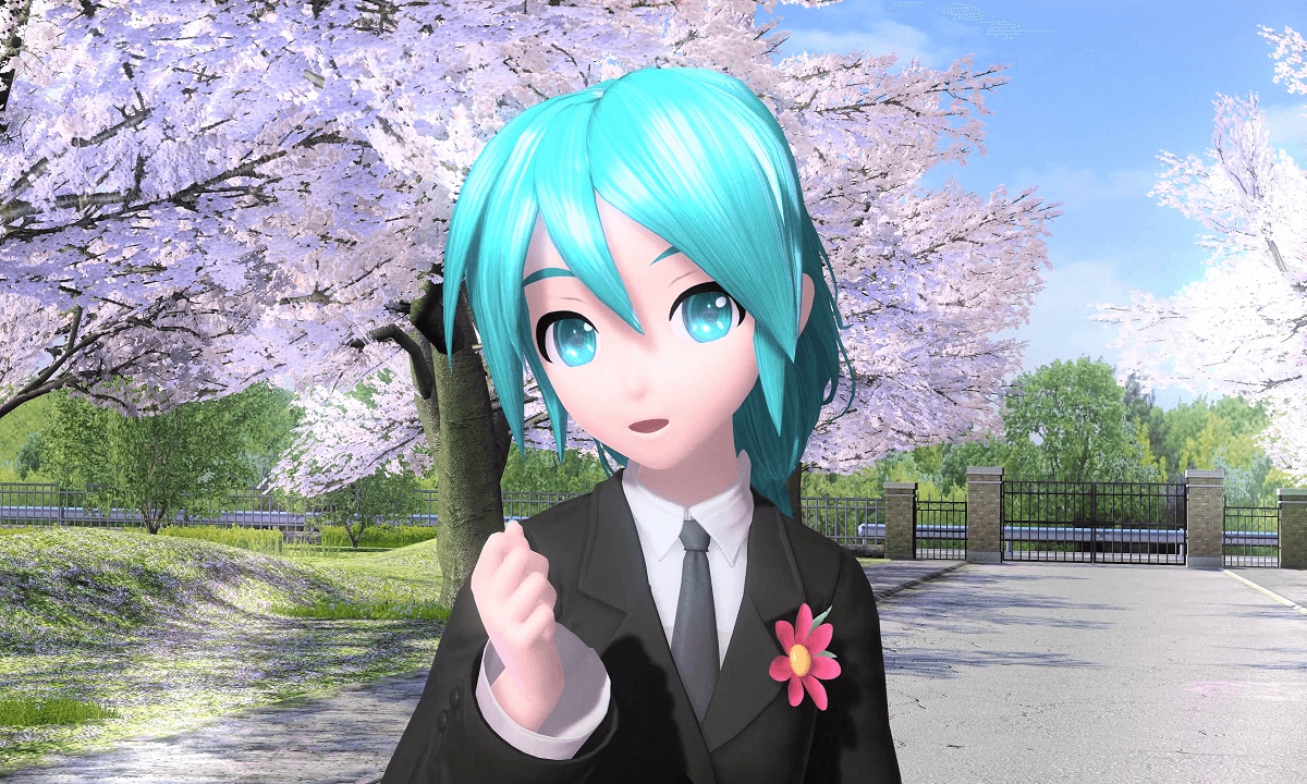 Sakura no Ame Hatsune Miku Project DIVA | DeoVR