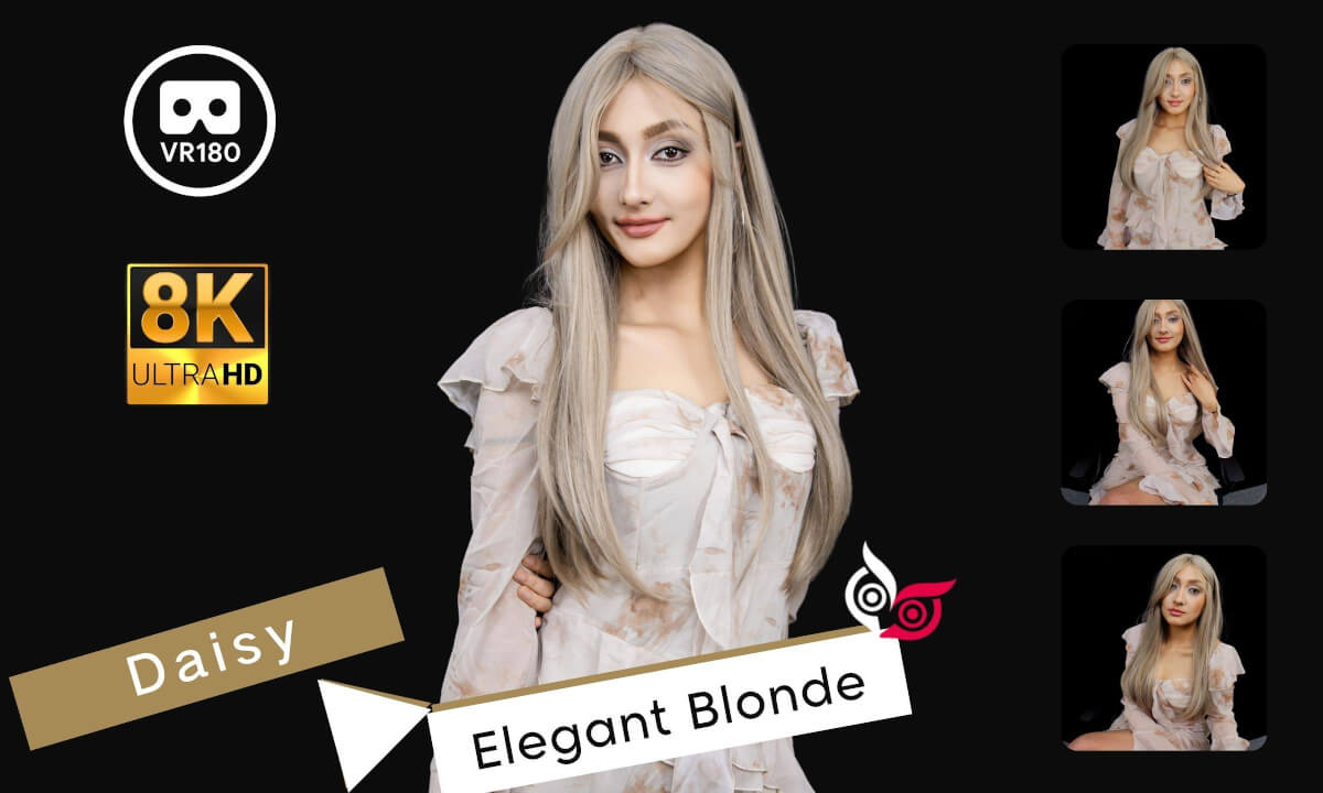 Model - Daisy Part 1 Elegant Blonde 8K 3D VR180 ASMR | DeoVR