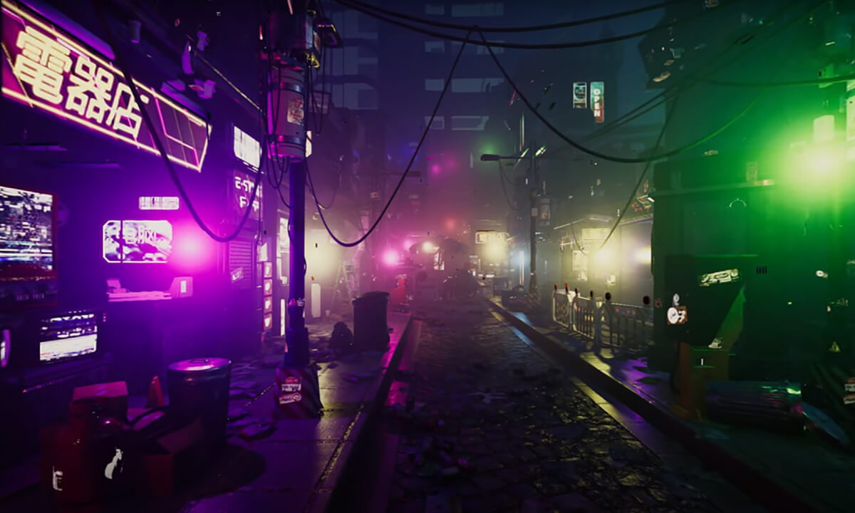 Unity 3D Game Engine | Creating Kitbash3d Cyberpunk Game | VR 360 video