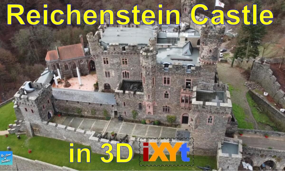 Reichenstein Castle, Mainz-Bingen, Germany in 3D video for VR