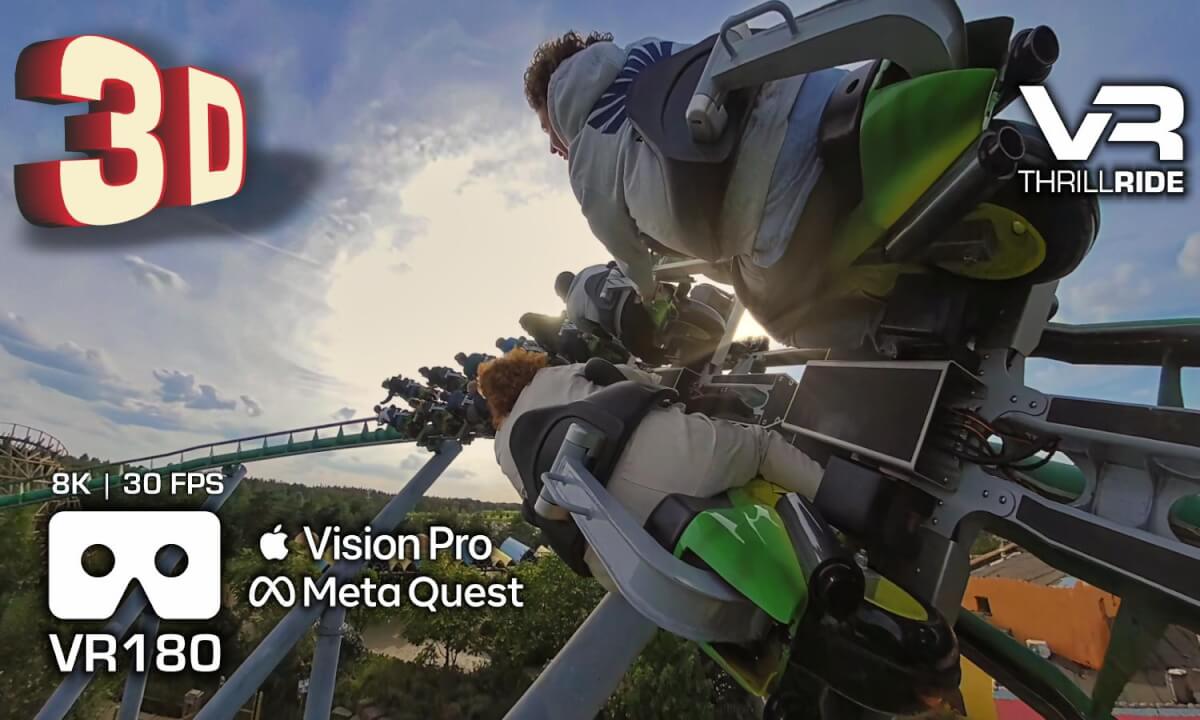 Immersive 3D VR180 Experience Booster Bike - 8K onride POV Motorcycle Epic VR Roller Coaster