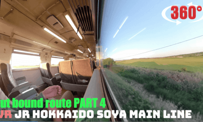 JR HOKKAIDO SOYA LINE TRAIN OUTBOUND LINE PART4 (Last part) at JUN