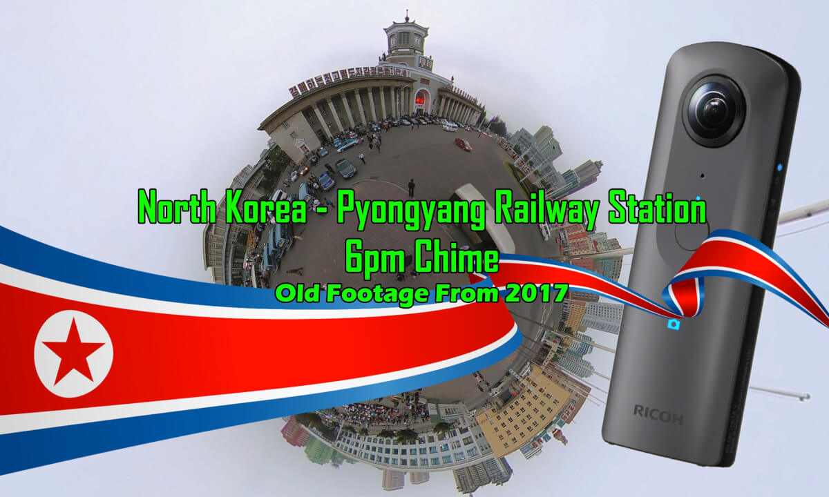 North Korea - Pyongyang Railway Train Station 6pm Chime