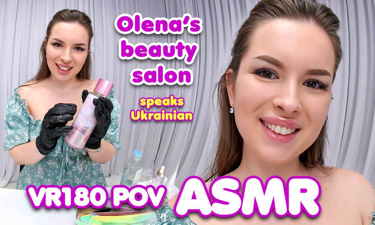 ASMR - Olena's Beauty Salon - POV in VR180 3D (speaks Ukrainian)