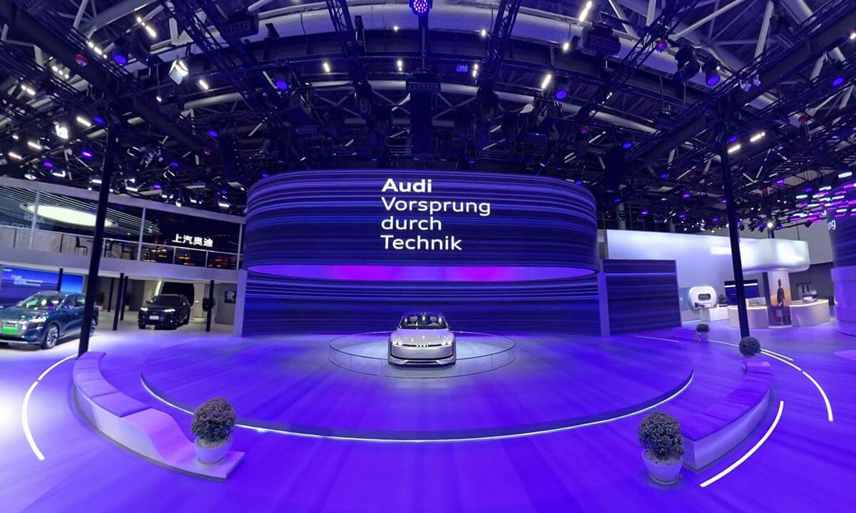 Drone VR360 tours Audi China Auto Show | DeoVR