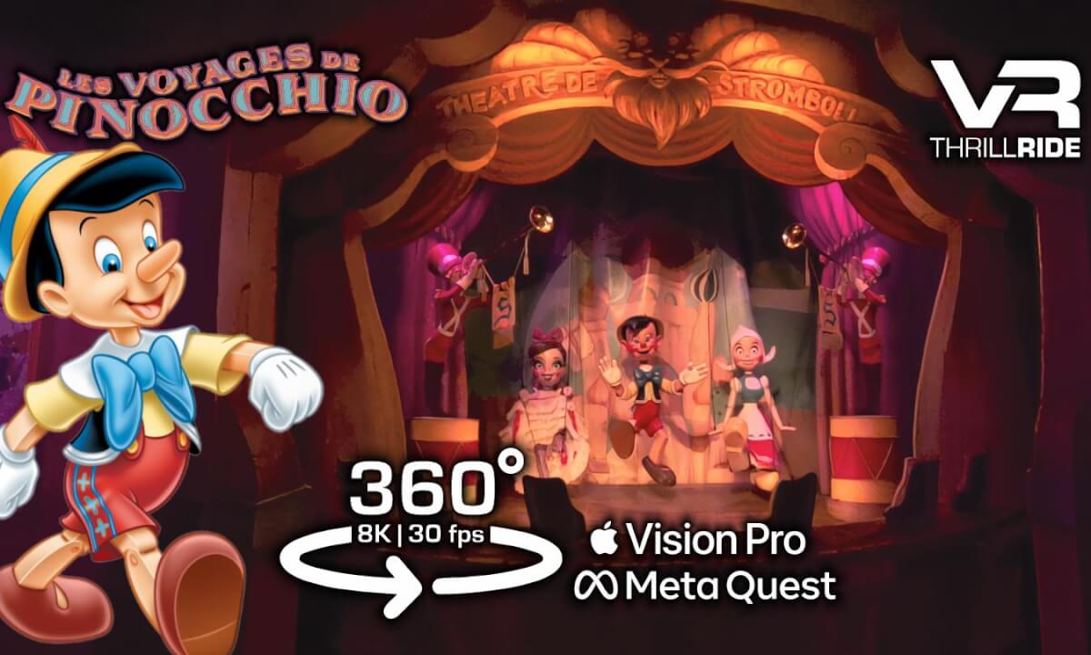 360° Disney Les Voyages de Pinocchio 8K Qoocam Ultra 3 low light ...