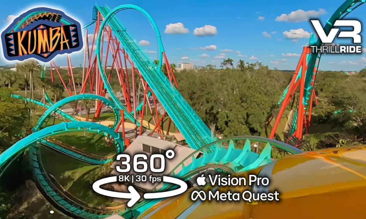 360° 8K Kumba VR Roller Coaster 🤪 Front Row vs. Back Row INSANITY ...