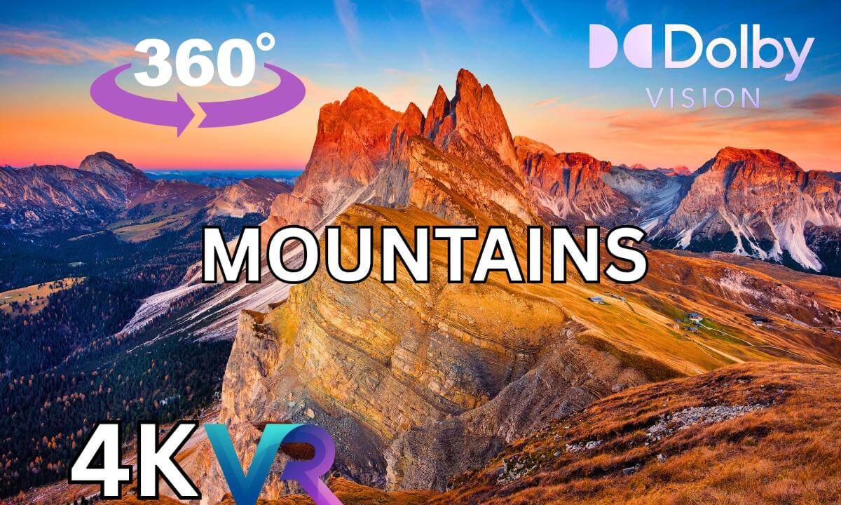 Virtual Reality Flying Above the Mountains - 360° Flying Experience 4K ...