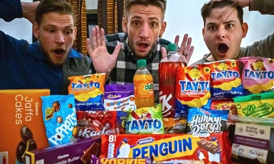3 Americans Taste 20 Of Ireland's Most Popular Snack Foods!